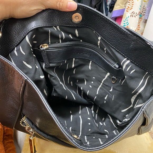 Kelsi Dagger | Bags | Kelsi Dagger Black Leather Large Tote Bag | Poshmark